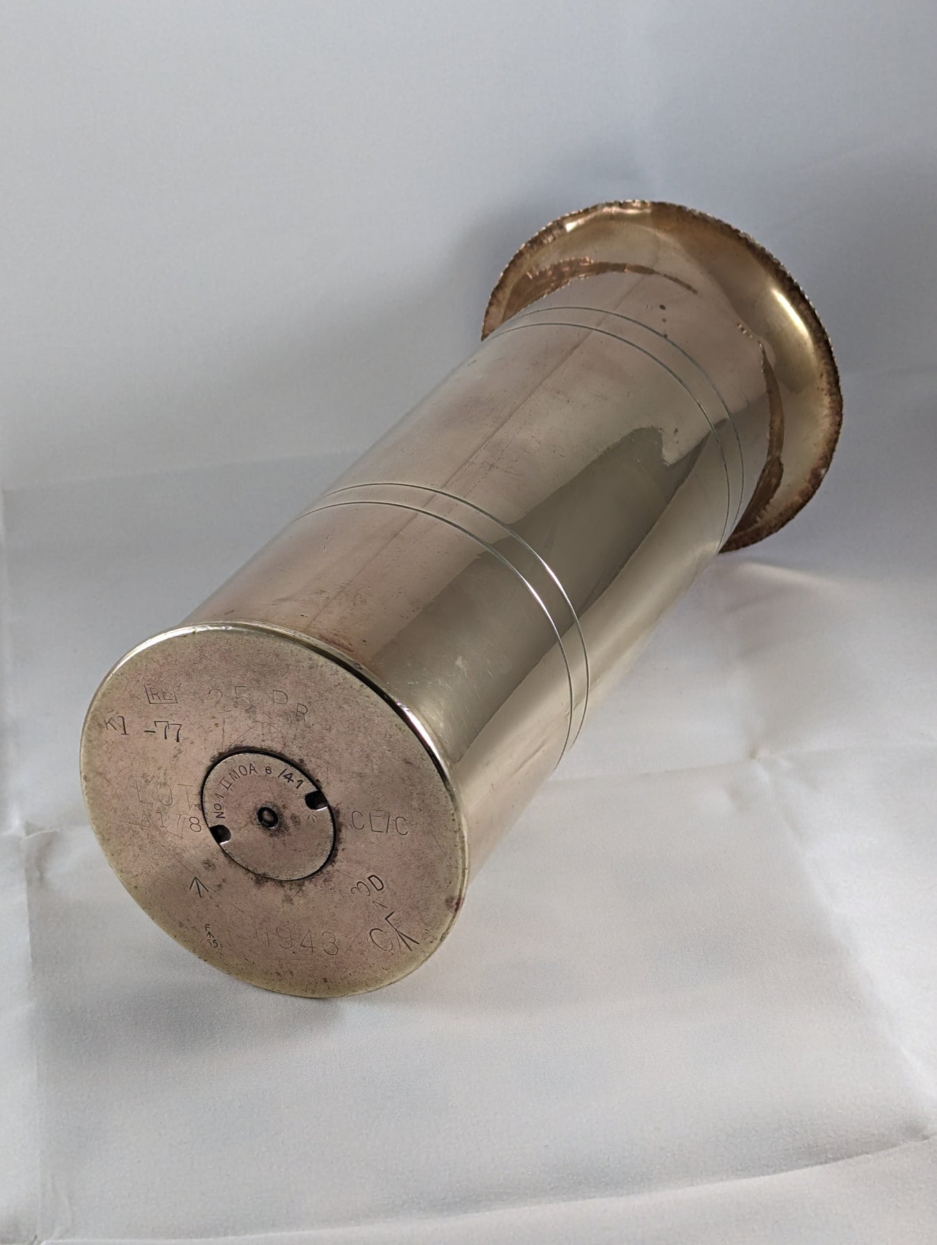 Trench Art WW2 25 Pounder Trench Art Vase – Hatfield Antiques