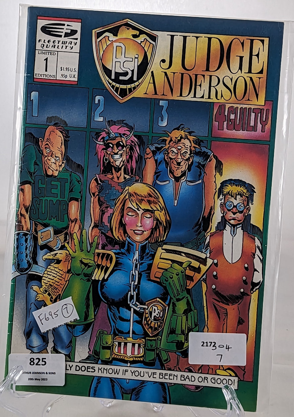 PSI Judge Anderson Limited Edition Issue 1 Fleetway Quality Comics ...